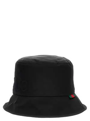 Gucci Logo Bucket Hat - Black
