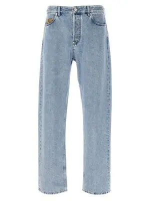 Gucci GG Insert Straight Leg Jeans - Blue