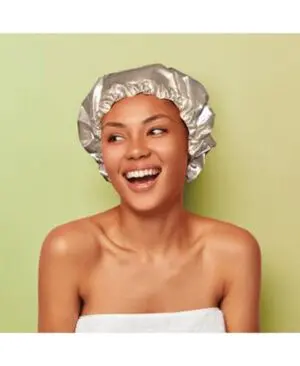 NIGHT Satin Shower Cap - Champagne