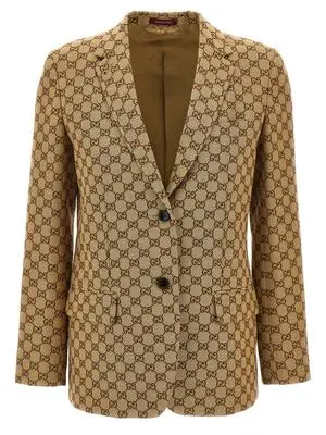 GUCCI GG Single-Breasted Blazer