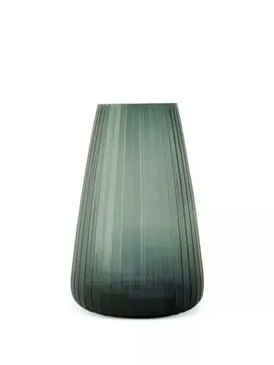 XLBOOM Large Dim Stripe Vase - Green