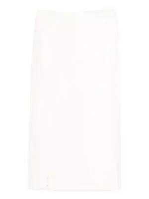 RÓHE Slit-detail Skirt - White
