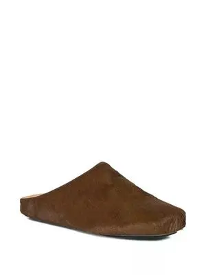UMA WANG Leather Slippers