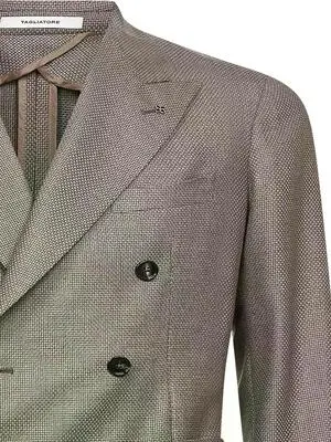 Tagliatore Peak-lapel Double-breasted Blazer - Neutrals