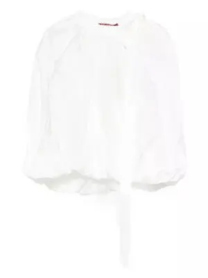 Max Mara Tie-detail Blouse - White