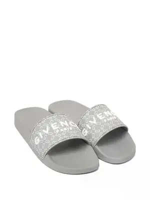 Givenchy Logo Pattern Slides