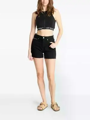 Calvin Klein Frayed Mom Denim Shorts