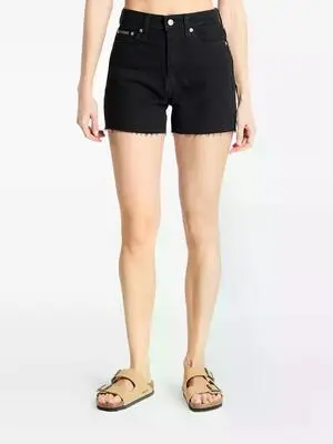 Calvin Klein Frayed Mom Denim Shorts