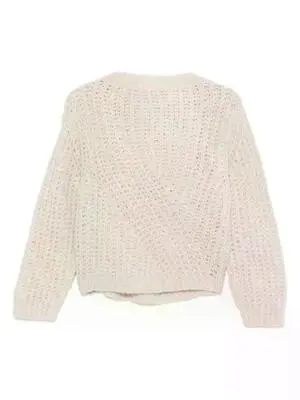 MERCI Cable-knit Knitted Top
