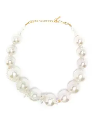Completedworks Pearl Chain Necklace - Gold