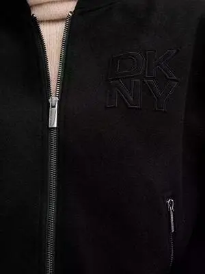Dkny Logo-appliqué Zip-fastening Bomber Jacket