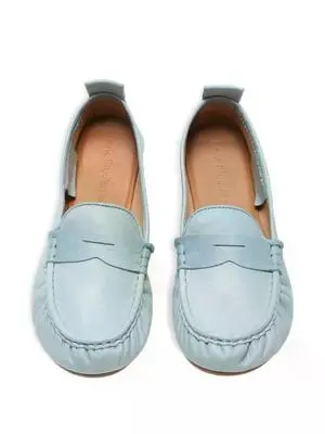 Acne Studios Ruched Leather Loafers