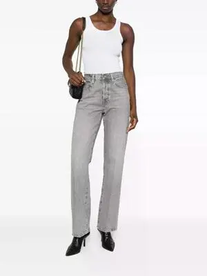 FRAME The Vertical Five-pocket Jeans - Grey