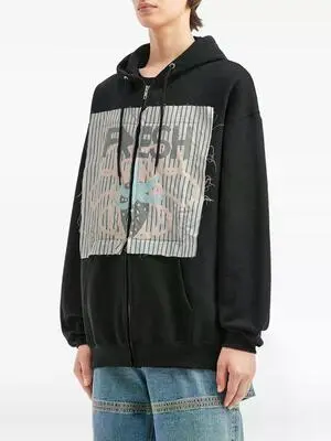 WESTFALL Graphic-print Zip-up Hoodie