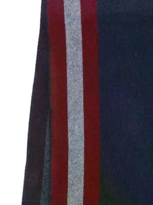 Bally Striped Fringed Scarf