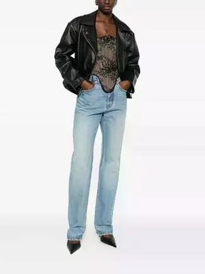 Patrizia Pepe Belted Zip-up Biker Jacket