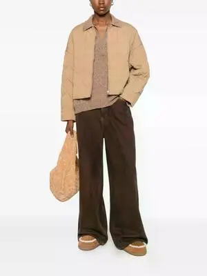Maison Kitsuné Quilted Zip-up Bomber Jacket