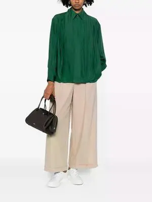 Loewe Pleated Shirt - Green