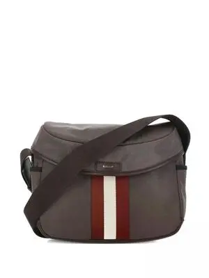 Bally Striped Shoulder Bag - Brown