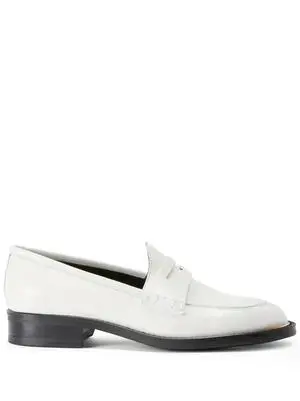 GIUSEPPE ZANOTTI Faridha Leather Loafers - White