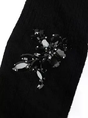 Simone Rocha Floral Embellishment Socks