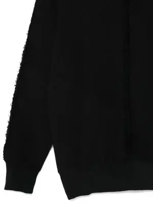 Comme Des Garçons Frayed-edge Crewneck Sweatshirt