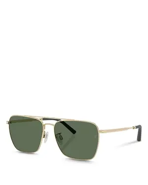 Oliver Spencer R-15 Square Sunglasses - Gold