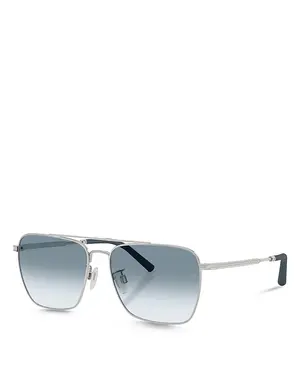 Oliver Spencer Oliver Peoples R-15 Square Sunglasses Silver
