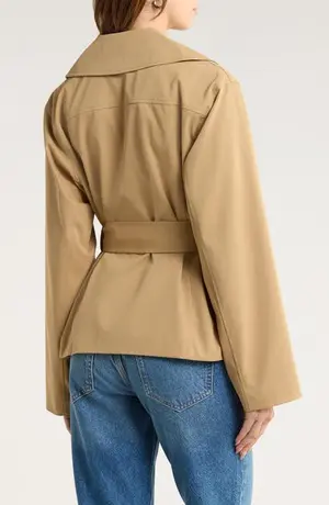 REFORMATION Jordan Short Trench Coat