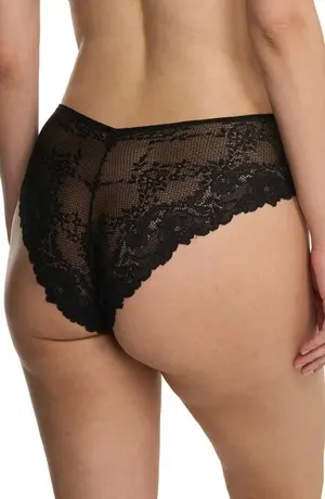 Natori Heavenly High Cut Briefs - Black