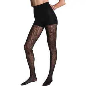 Spanx Iconic Leopard Fishnet Tights