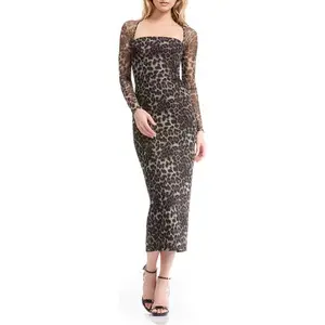 Dress The Population Button Detailed Dresses