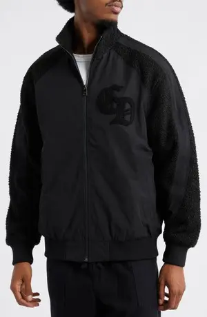 CRIMINAL DAMAGE High Pile Fleece Track Jacket