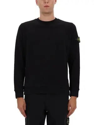 Stone Island Cotton Sweatshirt - Black