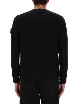 Stone Island Cotton Sweatshirt - Black