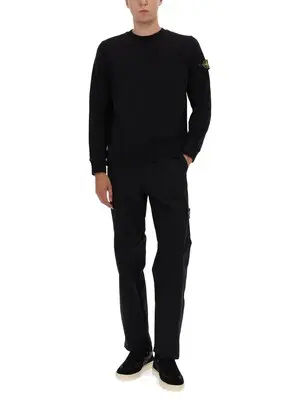Stone Island Cotton Sweatshirt - Black
