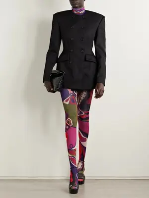Emilio Pucci Printed Tights - Multi