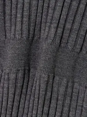 Brunello Cucinelli Ribbed Wool Midi Dress