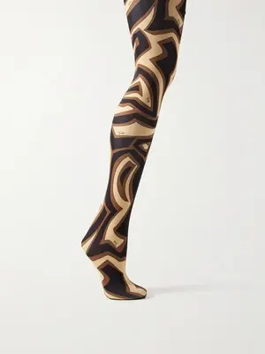 Emilio Pucci Printed Tights - Multi