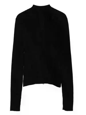 Hugo Zip-up Ribbed Cardigan
