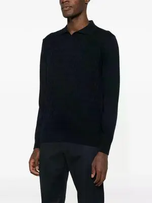 Corneliani Wool Polo Sweater