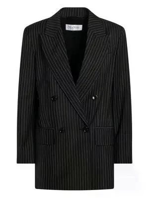 Max Mara Striped Double-breasted Blazer