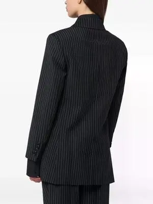 Max Mara Striped Double-breasted Blazer
