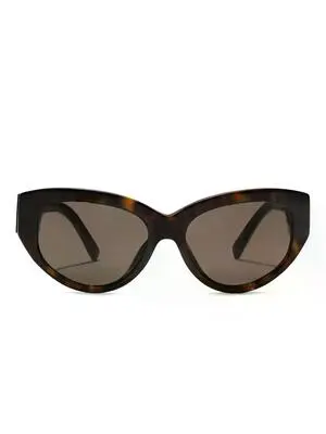 Dolce & Gabbana Dg Crossed Cat-eye Frame Sunglasses - Brown