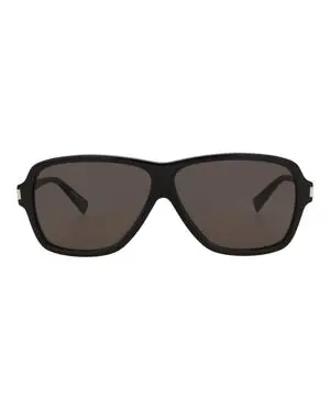 Saint Laurent Aviator Frame Recycled Acetate Sunglasses - Black Black Black (sl609carol/30014608/001)