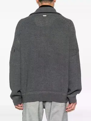 JUUN.J Ribbed Half-zip Sweater