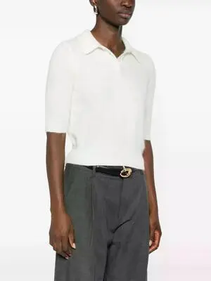 TWINSET Brushed-effect Polo Top