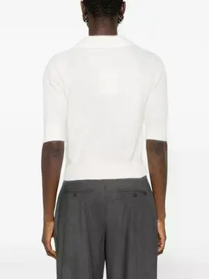 TWINSET Brushed-effect Polo Top