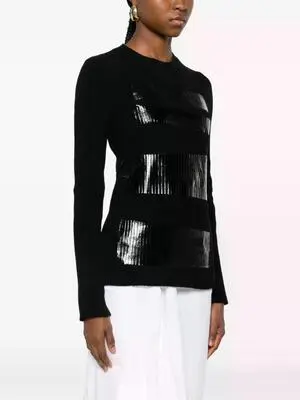 MAISON MARGIELA Round-neck Panelled Sweater