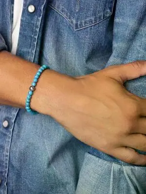 NIALAYA JEWELRY Turquoise Beaded Bracelet